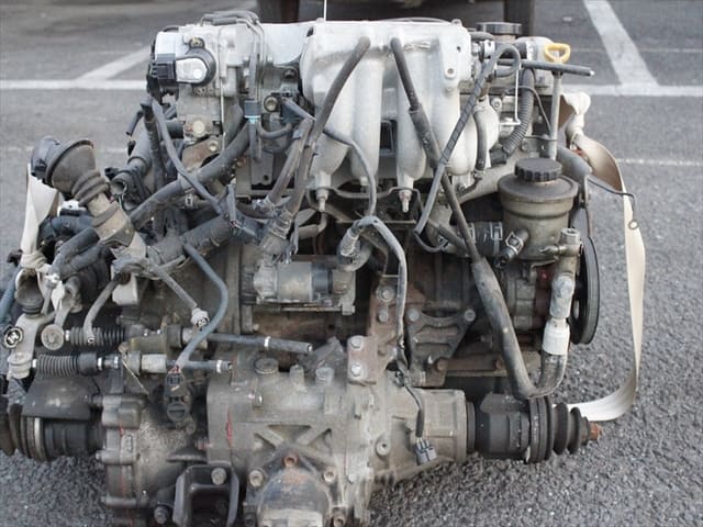 [Used]Engine & Transmission 4AFE 4WD MT TOYOTA Sprinter Carib AE114 ...