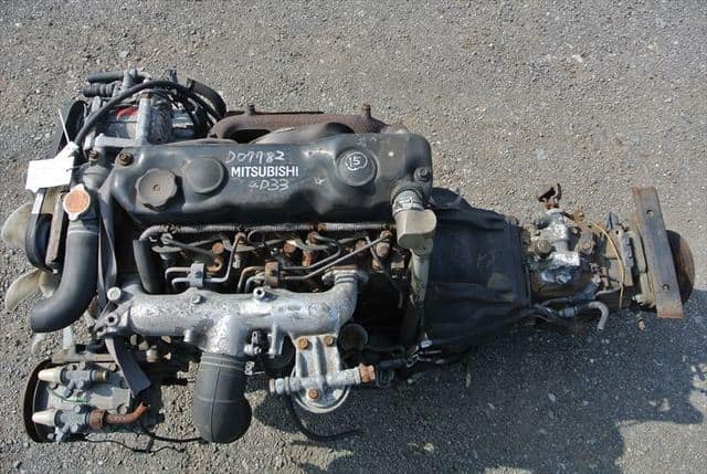 [Used]Engine&Transmission 4D33 2WD MT (1 FILTER TYPE) MITSUBISHI CANTER ...