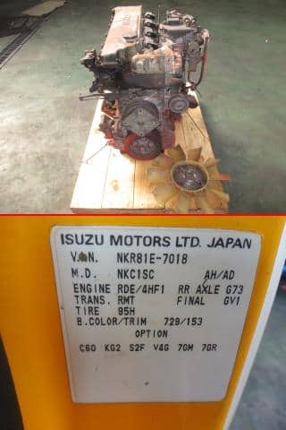 [Used]4HF1 Engine ISUZU ELF - BE FORWARD Auto Parts