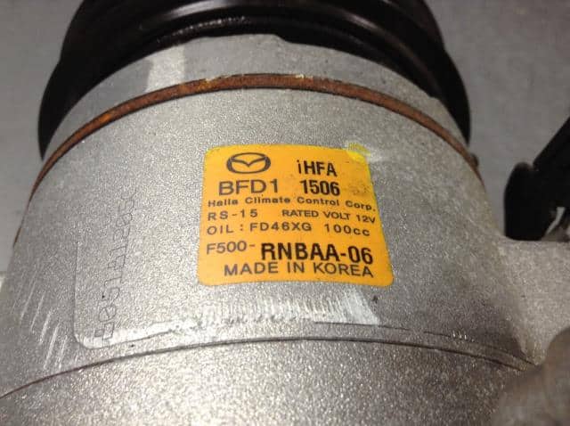 [Used]A/C Compressor MAZDA Atenza 2013 DBA-GJEFW BFD161450 - BE FORWARD ...