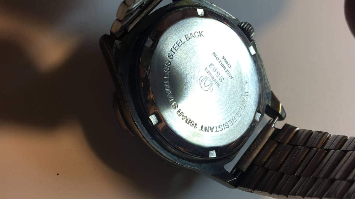 [Used]★ SURF SIDE maruman QUARTZ men watch ★ SS03 black clockface sa ...