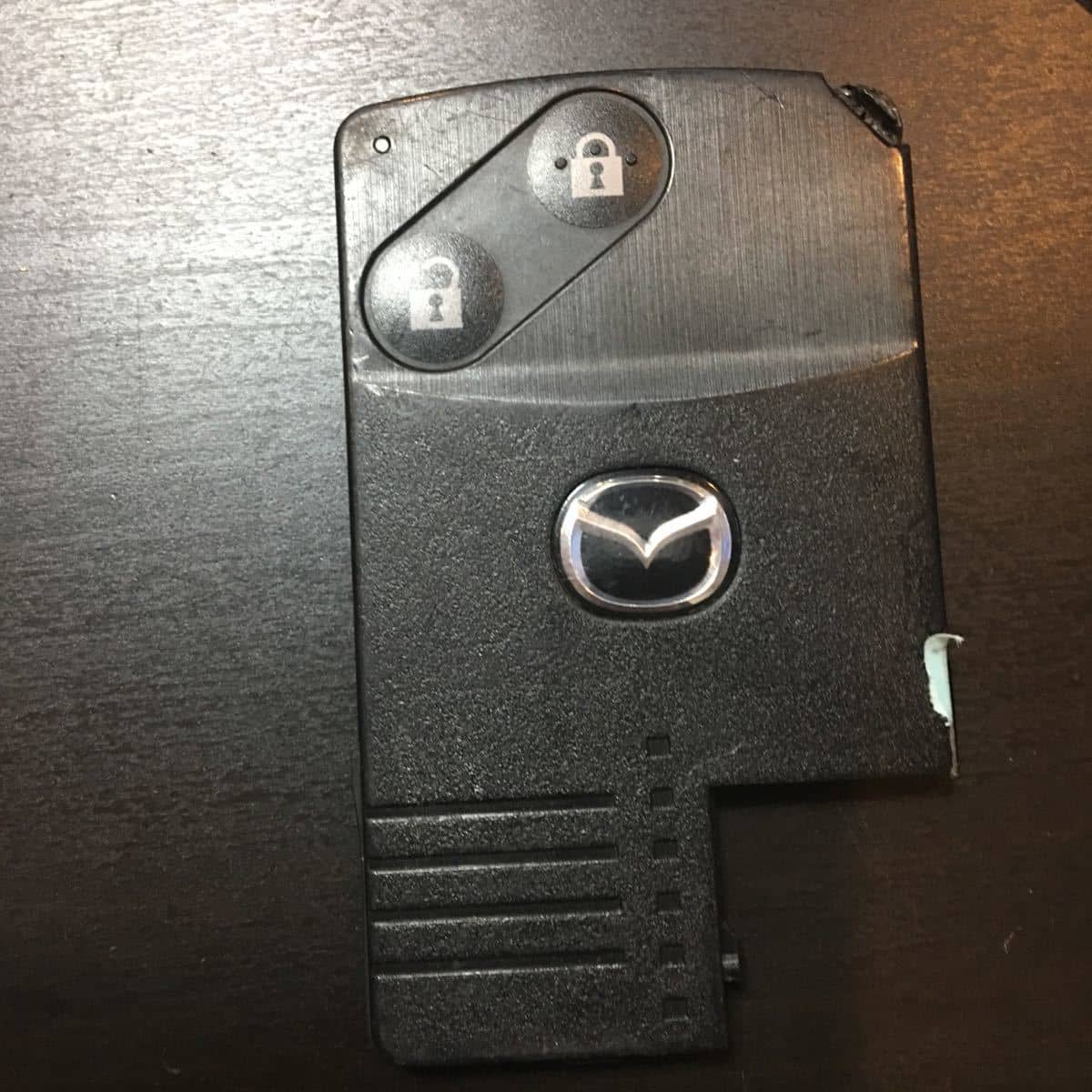 [Used]2B such as SMZ676 Mazda Genuine Keyless smart key card Verisa ...