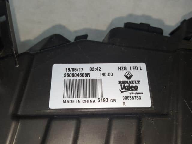 [Used] Left Headlight Renault Samsung Koleos 2016 260604608R - BE ...
