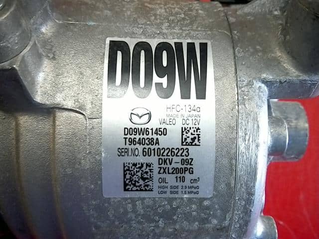 [Used]A/C Compressor MAZDA Demio 2016 DBA-DJ3FS D09W61450 - BE FORWARD ...