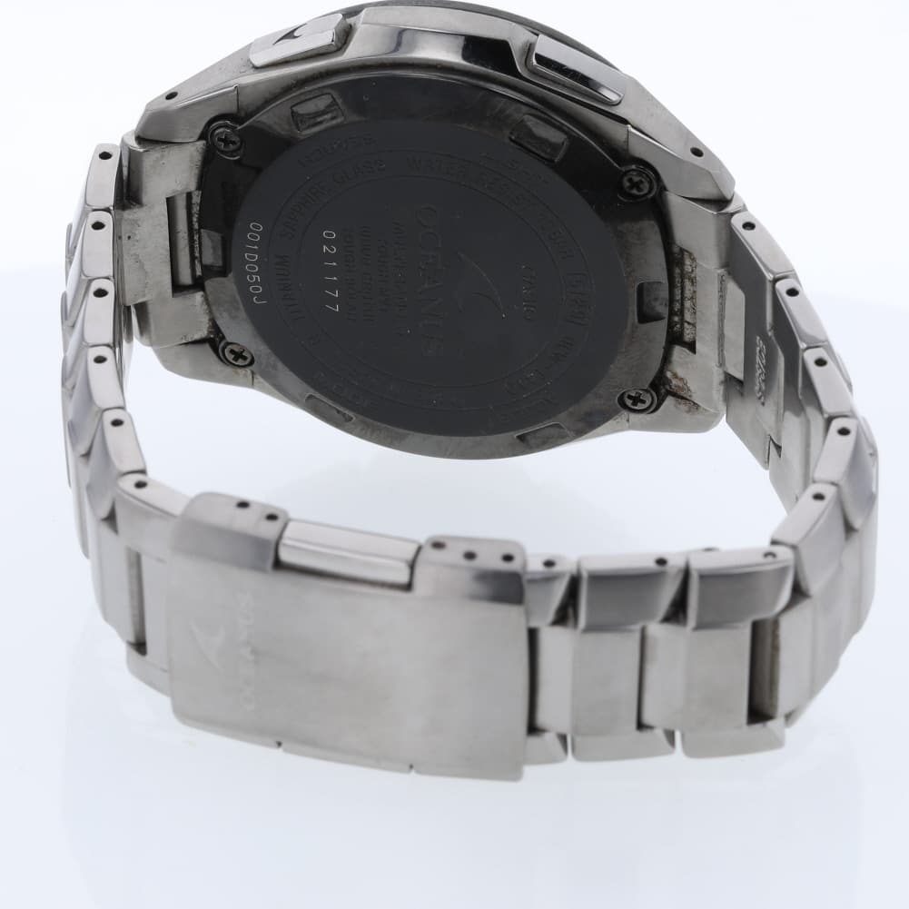 [Used]CASIO OCEANUS solar Black Dial watch OCW-T410 titanium Men's ...