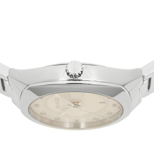 [New]GUCCI watch Lady's Gucci YA142504 ivory silver - BE FORWARD Store
