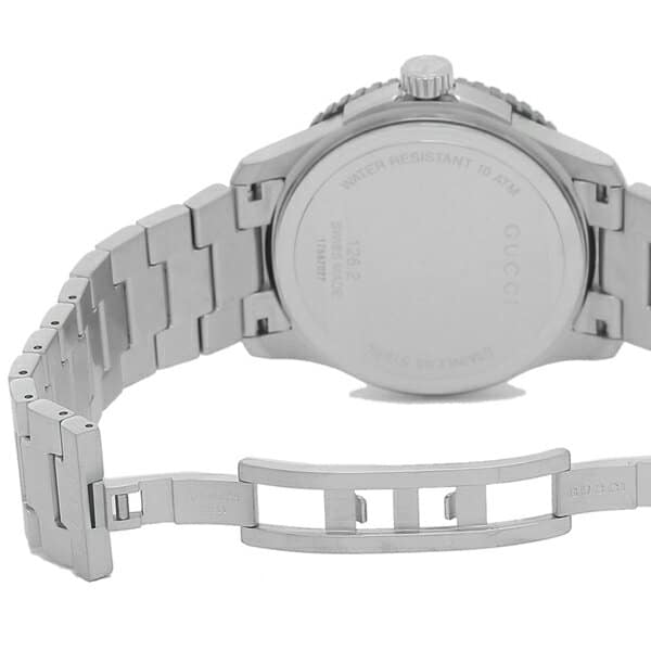 [New]Gucci watch men self-winding watch GUCCI YA126281 silver black ...