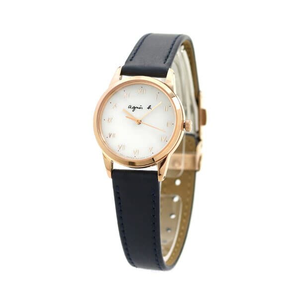 [New]agnis b. clock Lady's solar FBSD940 agnes b. Marcello white X navy ...