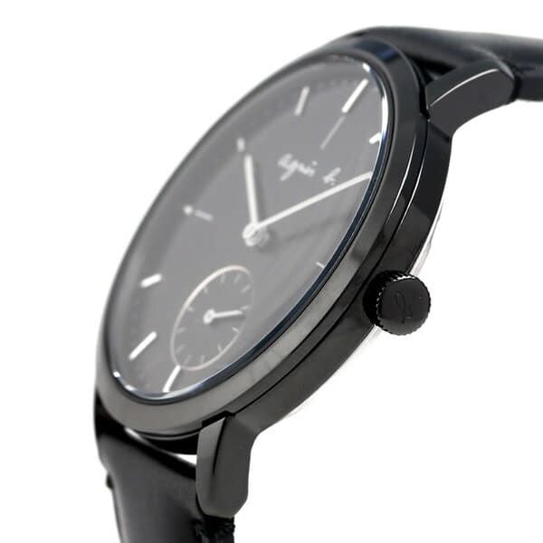 [New]agnis b. clock men Lady's FCRT969 agnes b. All black leather belt ...