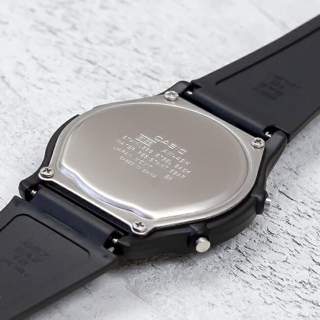 [New]Casio Unisex Kids Ana Digi Standard Watch Black/Gold AW-49HE-1A ...