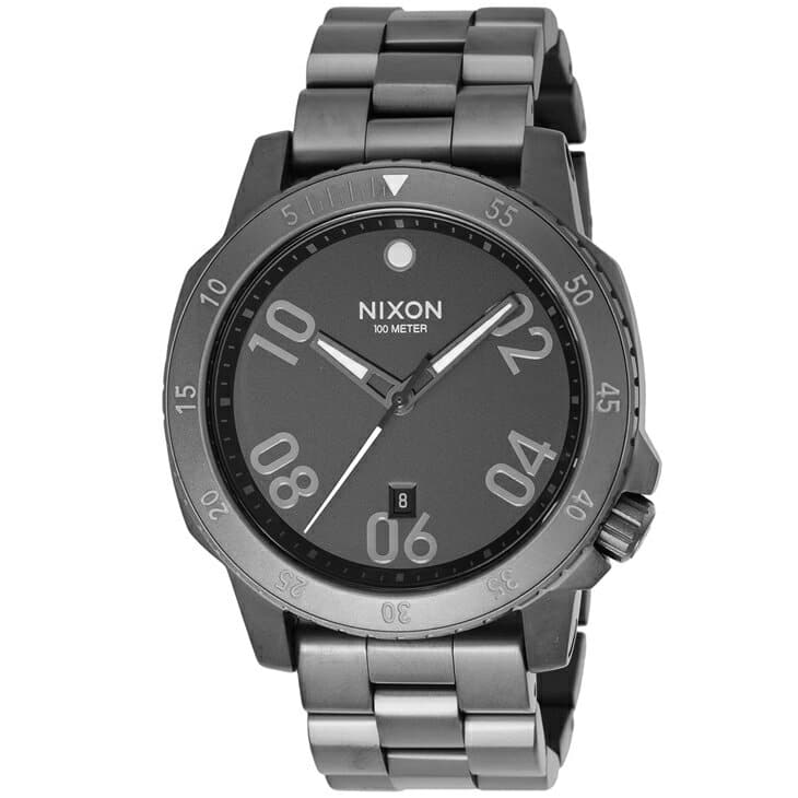 [New]Nixon watch men SS mineral Glass BLACK black Ranger A506632 NIXON clock watch brand ...