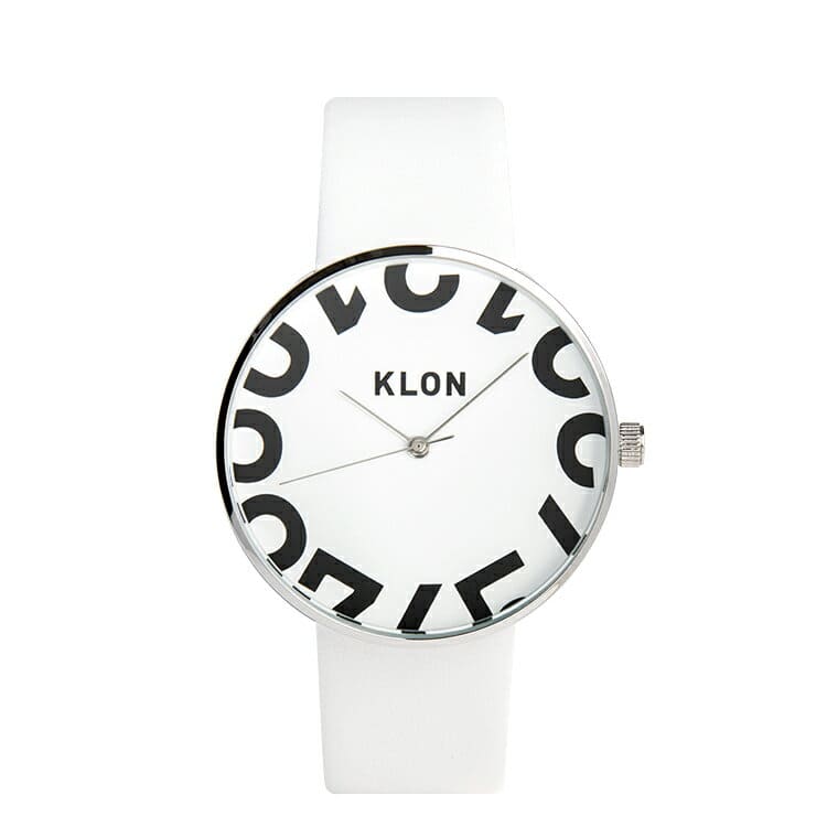 [New]KLON Men's Watch HIDE TIME ONE DIGIT- WHITE - BE FORWARD Store