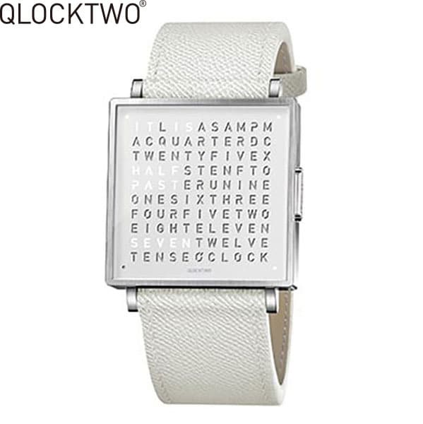[New][QLOCKTWO] Watch PURE WHITE QW39EN7BRLGWHN Square Character ...