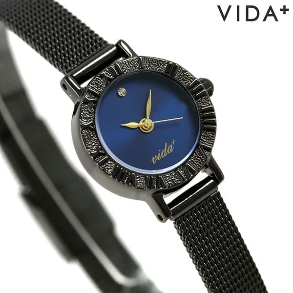 [New]Vida plus VIDA+ V Japan maid 19mm Lady's V-005 BK-NV watch blue ...