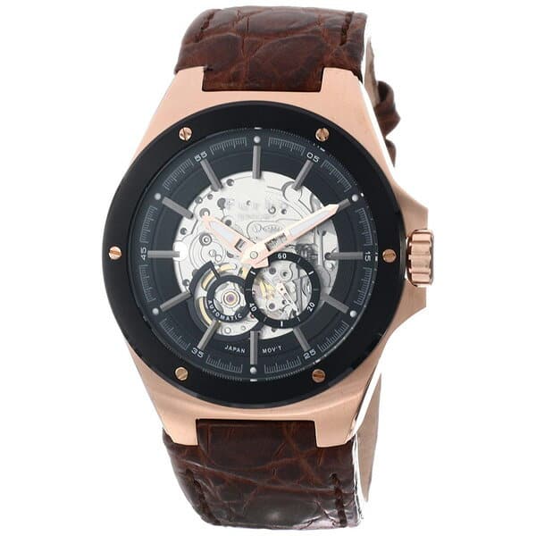 [New][Furbo Design furubodezain] [men's watch] Black brown dark brown ...