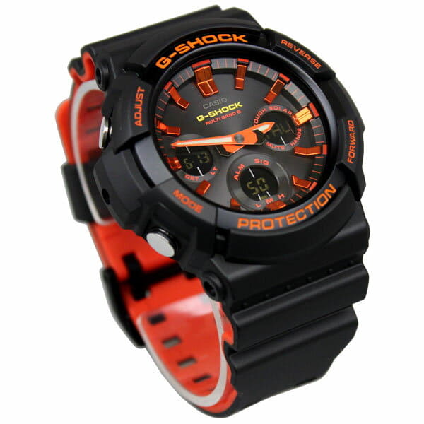 [New]Casio G-SHOCK di- shock watch electric wave solar BRIGHT ORANGE ...