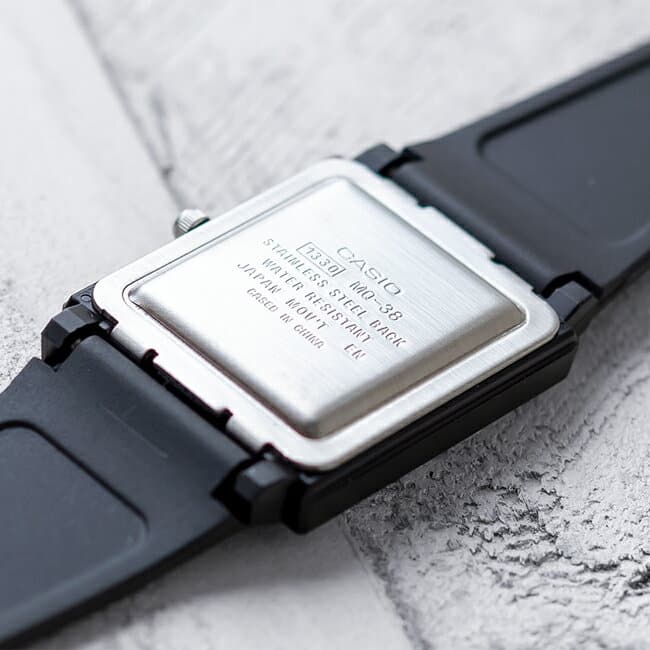 [New]Black silver of the CASIO standard men MQ-38-7A watch Lady's boy woman - BE FORWARD Store
