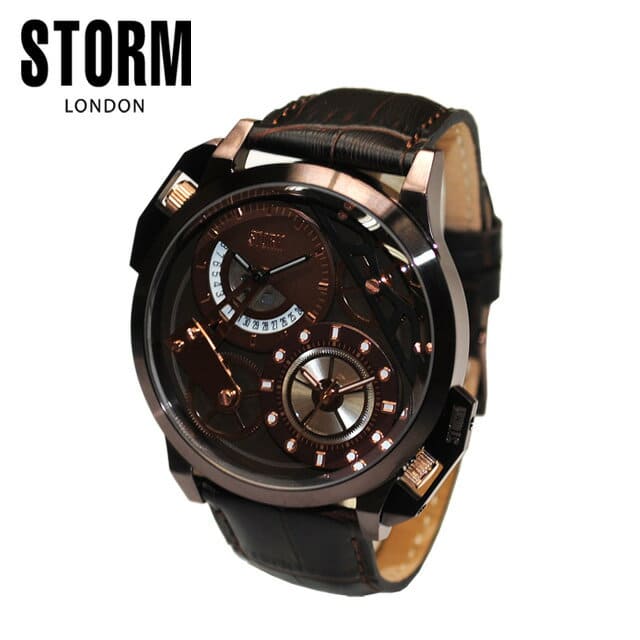 [New]STORM LONDON (storm London) clock watch 47147BRBR DUALMEC leather ...