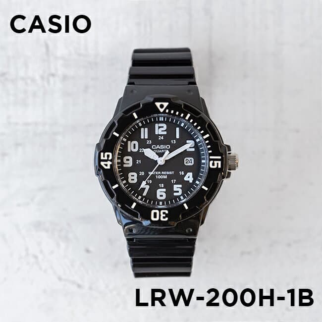 [New]waterproofing Black of the CASIO sports Lady's LRW-200H-1B watch ...