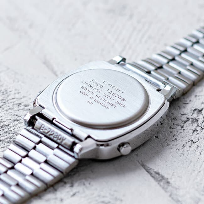 [New]Silver reddo red of the CASIO standard Lady's LA670WA-4 watch ...