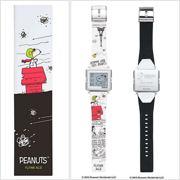 [New] EPSON Peanut watch Epson slender Canbus Snoopy premature start ace SNOOPY Flying Ace ...