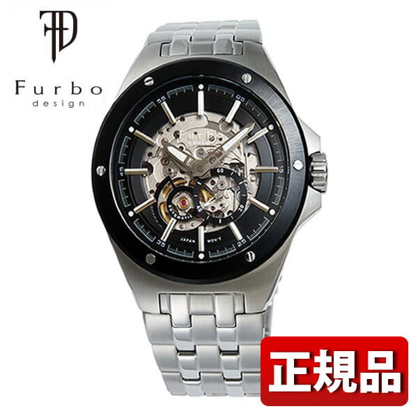 [New] on the Furbo design furubodezain F2501BKSS men watch metal ...