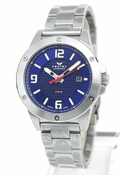 [New]made in KENTEX Ken tex LANDMAN ADVENTURE S763X-03 men watch metal ...