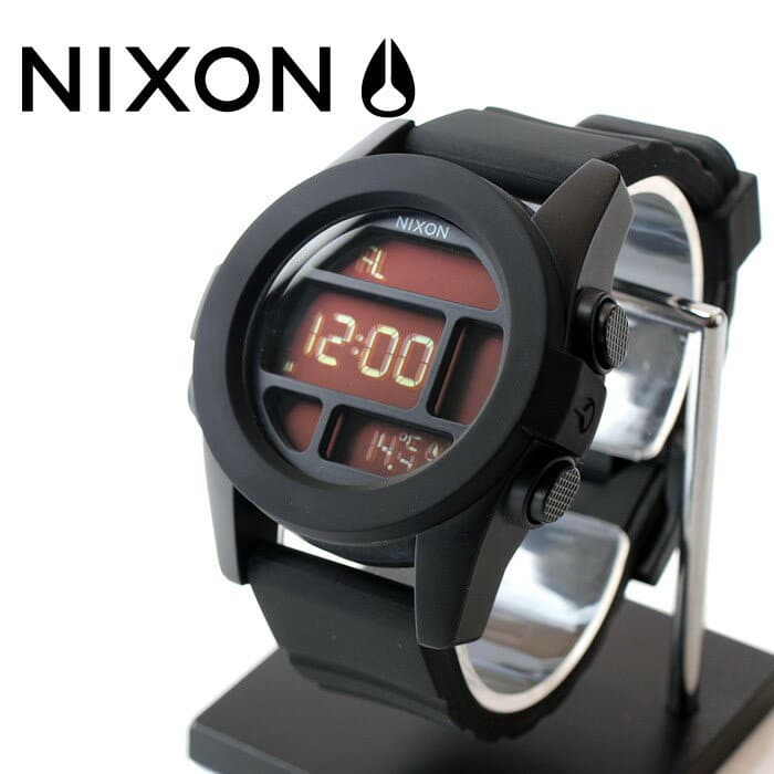 [New]Nixon NIXON watch THE UNIT Unit black NA197000-00 [watch watch men ...