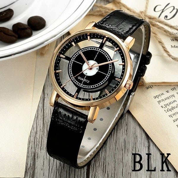 [New]Simple see-through watch full skeleton gold case Lady's SPST013 ...