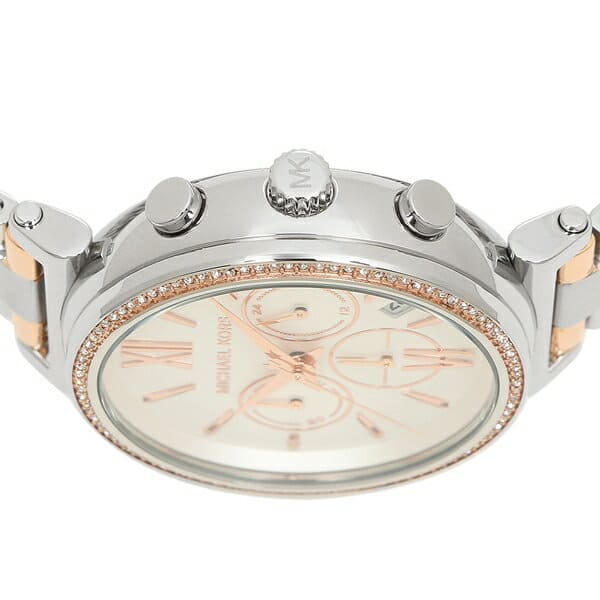 [New]Michael Kors watch Lady's MICHAEL KORS MK6558 silver Rose gold ...