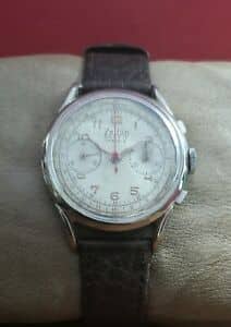 [New]Watch chronograph pilot vintage Switzerland rare zedon wwii 40s ...