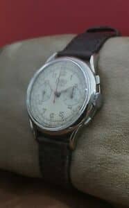 [New]Watch chronograph pilot vintage Switzerland rare zedon wwii 40s ...