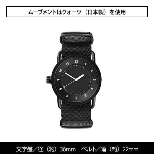 [New]TID-36+N TID Watches clock watch tiddootchizu black black monotone ...