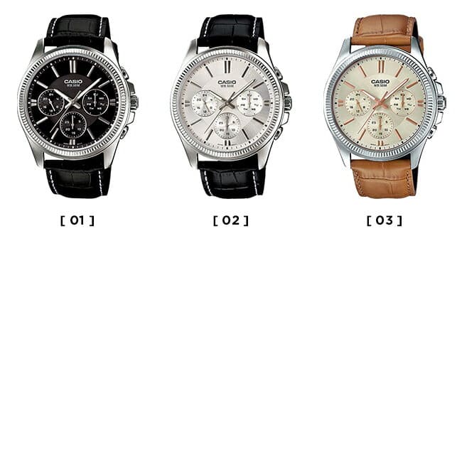 [New]Casio standard men watch analog date silver Black gold Brown ...