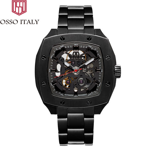 [New]OSSO ITALY GENERALE Swiss Automatic Winding Skeleton Watch World ...