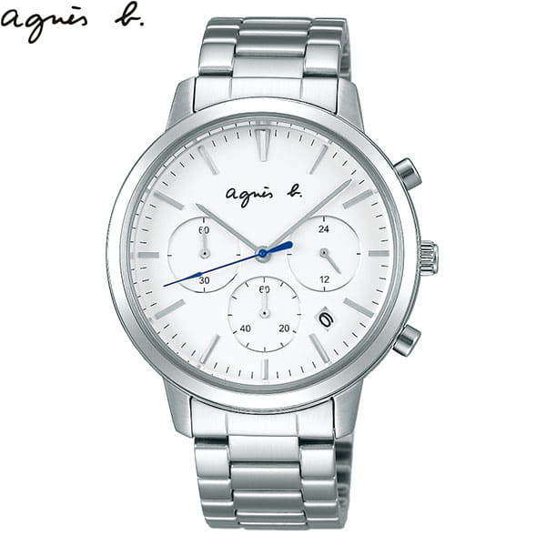 [New]Agn?s B Chronograph Pair Men's Watch FCRT967 - BE FORWARD Store