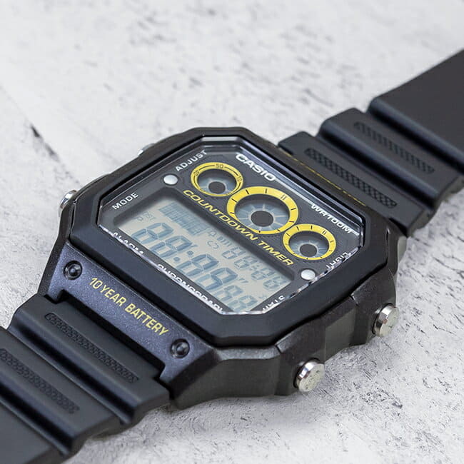 [New]Casio standard watch men Lady's digital date waterproofing Black ...