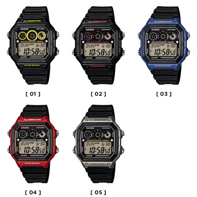 [New]Casio standard watch men Lady's digital date waterproofing Black ...