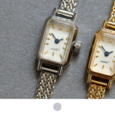 [New][until 26th 1:59 ★] Square [silver] watch Lady's metal rectangle ...