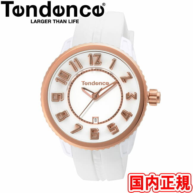 [New]Ten den watch Gulliver round medium 41mm men's lady's white/Rose ...