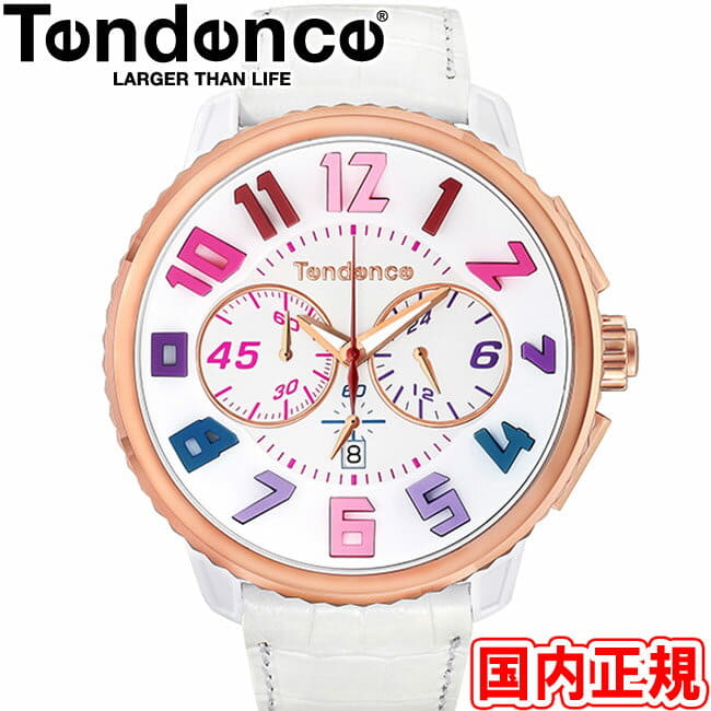 [New]Ten den watch Gulliver round Rainbow 50mm Kurono men Lady's white ...