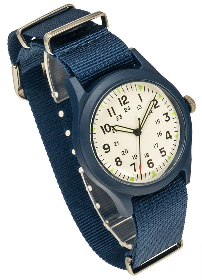 [New]Alpha Industries Military Watch Vietnam Watch Ivory/Blue/Nylon ...