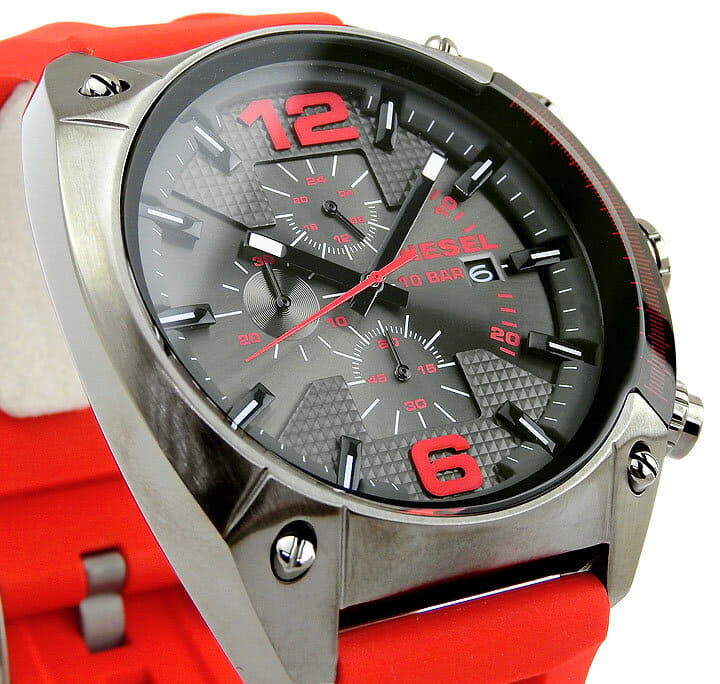 [New] DIESEL diesel DZ4481 men watch watch overflow silicon rubber band ...