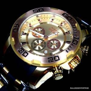 [New]Watch men pro diver scuba chronograph Rose gold tone mens invicta ...