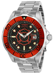 [New]Watch men ground diver red bezel dive 23148 invicta 47mm mens ...