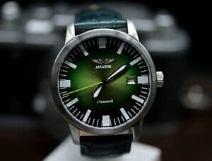 [New]Vintage 17 Jewels Steel Soviet Green Watch - BE FORWARD Store