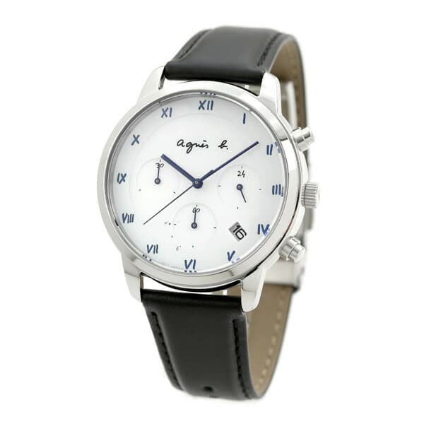 [New]agnis b. clock men solar chronograph FBRD942 agnes b. Marcello ...