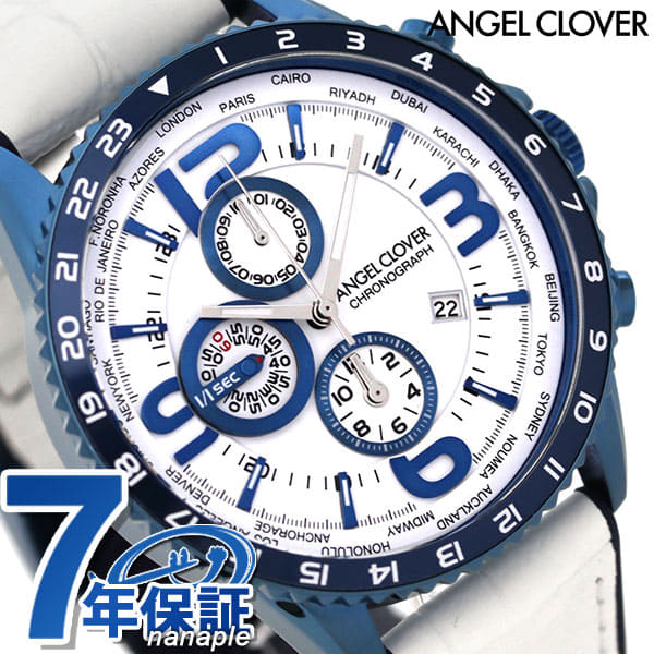 [New]Angel clover Mond chronograph men watch MO44BNV-WH ANGEL CLOVER ...