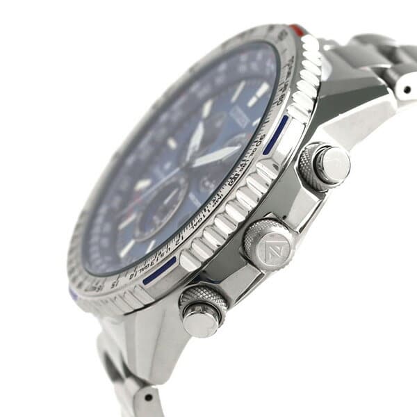 [New]CITIZEN pro master Eco Drive radio time signal aviation slide rule ...