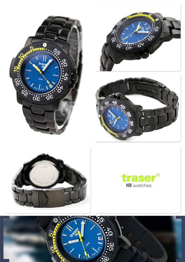 [New]Traser H3 Divers Watch Nautic Blue Metal Belt p6504.33c.6e.03 - BE ...